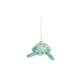 HOME STORY Weihnachtsbaumschmuck Schildkröte blau Glas,Aluminium Maße (cm): B: 12 H: 6 T: 10.0 » Höffner