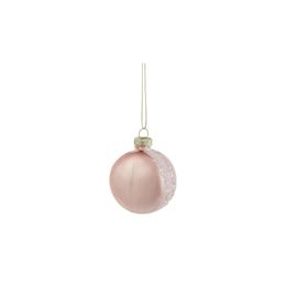 HOME STORY Weihnachtsbaumschmuck Macaron rosa/pink Glas,Aluminium Maße (cm): B: 5,5 H: 6,5 T: 4.0 » Höffner