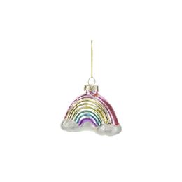 HOME STORY Weihnachtsbaumschmuck Regenbogen mehrfarbig Glas,Aluminium Maße (cm): B: 7,6 H: 6 T: 3.2 » Höffner