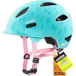 Uvex Oyo Style Kinder-Helm flowers cyan matt 45-50 cm