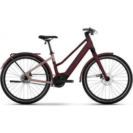 Winora iRide Pure R5f 400 Wh E-Bike Trapez 27,5" red velvet matt, rose tan matt 44 cm | Dienstrad-Leasing m&ouml;glich