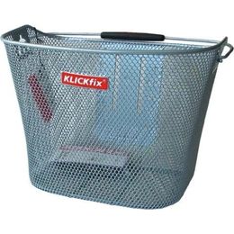 Klickfix Uni Fahrrad/Lenkerkorb silber
