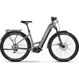 Haibike Trekking 7 750 Wh E-Bike Wave 27,5" urban grey/white - gloss 45 cm | Dienstrad-Leasing m&ouml;glich