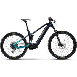 Haibike AllMtn 2 720 Wh E-Bike Fully 29"/27,5" blue/cyan/caramel - gloss 41 cm | Dienstrad-Leasing m&ouml;glich