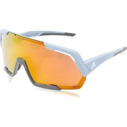 Alpina Rocket Q-Lite Sportbrille smoke-blue matt/mirror gold one size