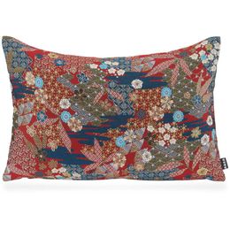 HOCK H.O.C.K. Dekokissen »Yoan« mit Blumenmuster, Kissenhülle mit Füllung, 1 Stück rot + geblümt Obermaterial: 100% Polyester B/L: 40 cm x 60 cm