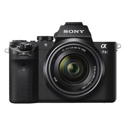 Sony Systemkamera »Alpha 7 II« SEL-2870, 24, 3, NFC, inkl. Spiegellose Vollformat-Kamera schwarz Schneller Hybrid-Autofokus, optische...