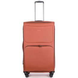 Stratic Weichgepäck-Trolley »Bendigo Light + L, rosso clay« 105 l 4 Rollen Reisekoffer großer Koffer Aufgabegepäck TSA-Zahlenschloss rosso clay