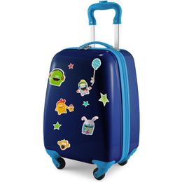 Hauptstadtkoffer Kinderkoffer »For Kids, Monster« 24 l 4 Rollen Kinderreisegepäck Handgepäck-Koffer Kinder-Trolley Dunkelblau/Monster
