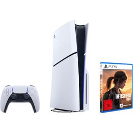 Playstation 5 Konsolen-Set »PS5 Disk Edition (Slim) + The Last of Us Part I« 1.000 GB weiß/schwarz Vertikaler Standfuß für PS5 Konsolen separat...