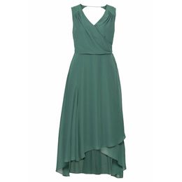 sheego Kleid Damen Größe 40 schilf Winterkleid