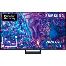 Samsung QLED-Fernseher »GQ65Q70DAT« 163 cm/65 ′′ Smart-TV Neural Quantum 4K AI Gen2 Prozessor, bis zu 120Hz schwarz Neural Quantum 4K AI Gen2...