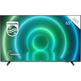 Philips LED-Fernseher »65PUS7906/12« 164 cm/65 ′′ Android TV Smart-TV 3-seitiges Ambilight anthrazit Ideal für Gaming. Geringe Latenz bei jeder...
