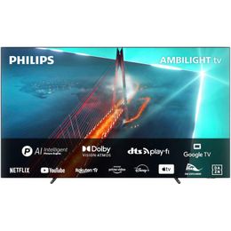 Philips OLED-Fernseher »65OLED708/12« 164 cm/65 ′′ Android TV Smart-TV schwarz Jedes Bild – einfach echt. P5 Picture Engine mit KI.