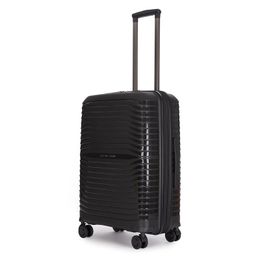 Stratic Trolley »BRIGHT+ Koffer M« 1 Stk. tlg. 65 l 4 Rollen Hartschalenkoffer Trolley TSA-Zahlenschloss CONNECT NFC-Chip black