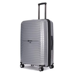 Stratic Trolley »BRIGHT+ Koffer L« 1 Stk. tlg. 96 l 4 Rollen Hartschalenkoffer Trolley TSA-Zahlenschloss CONNECT NFC-Chip silver