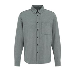 WE Fashion Button Up Shirt male Green size S