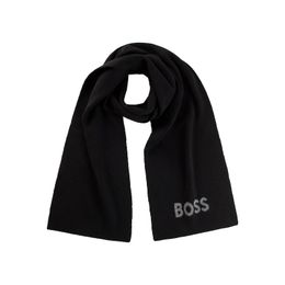 BOSS Schal »Elios Scarf« mit Logoschriftzug, unifarben Black 001