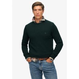 Superdry Strickpullover »ESSENTIALS COTTON JUMPER« Enamel Green Marl XXL XXL Modischer Pullover von Superdry