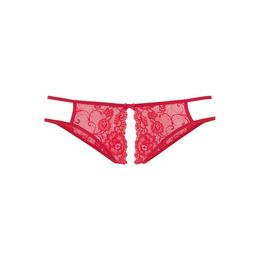 Petite Fleur Gold Crotchless Lingerie female Red size 32/34