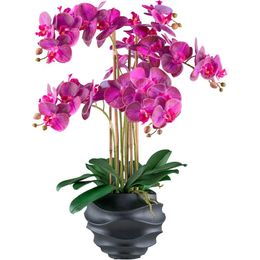 Creativ green Kunstorchidee &raquo;Orchidee Phalaenopsis&laquo; im Design-Topf Kunststoff