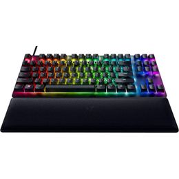 Razer Gaming-Tastatur »Huntsman V2 Tenkeyless - Clicky Optical Switch - DE« (Gaming-Modus Handgelenkauflage Makro-Tasten Profil-Speicher...