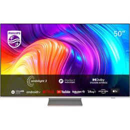 Philips LED-Fernseher »50PUS8807/12« 126 cm/50 ′′ Android TV Smart-TV silber P5 Perfect Picture Engine