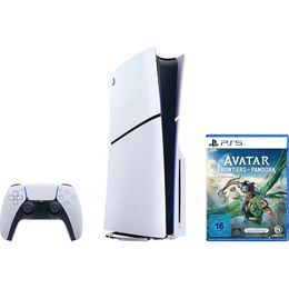 Playstation 5 Konsolen-Set »Disk Edition (Slim) + Avatar: Frontiers of Pandora« 1.000 GB weiß/schwarz
