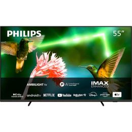Philips LED-Fernseher »55PML9507/12« 139 cm/55 ′′ Android TV Smart-TV anthrazit Brillanz wie im Kino. MiniLED TV.