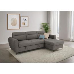 Trends by HG Ecksofa &raquo;Bella L-Form, B: 248 cm&laquo; mit Bettfunktion & Bettkasten 92% Polyester;8% Nylon