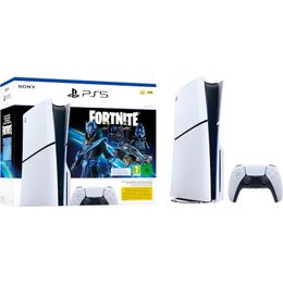 Playstation 5 Spielekonsole »Disk Edition (Slim) – Fortnite Cobalt Star Bundle« 1.000 GB 1 TB weiß/schwarz Mit dem integrierten, 1 TB großen...