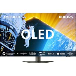 Philips OLED-Fernseher »65OLED809/12« 164 cm/65 ′′ Smart-TV schwarz Klang und Bild wie im Kino. Dolby Vision und Dolby Atmos.