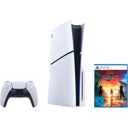 Playstation 5 Konsolen-Set »Disk Edition (Slim) + Final Fantasy VII Rebirth« 825 GB schwarz/weiß Tauche tiefer in die Welt von FINAL FANTASY VII...