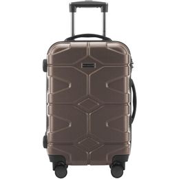 Hauptstadtkoffer Hartschalen-Trolley »X-Kölln, 55 cm« 43 l 4 Rollen Hartschalen-Koffer Handgepäck-Koffer Reisegepäck TSA Schloss goldfarben