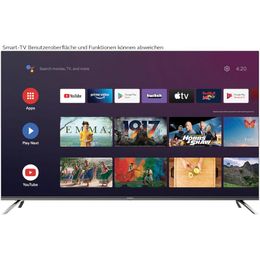 Strong LED-Fernseher »SRT55UD7553« 139 cm/55 ′′ Android TV Smart-TV grau silber WLAN, Bluetooth, 3x HDMI, 2x USB, CI+ Modul-Schacht