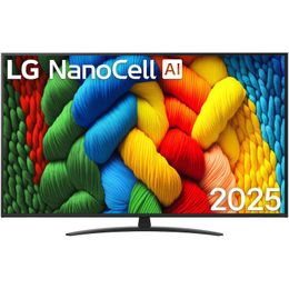 LG LED-Fernseher »65NANO81T6A« 164 cm/65 ′′ Smart-TV schwarz Leistungsstarker α5 Gen7 4K AI-Prozessor mit 4K Upscaling und Dynamic Tone Mapping für...