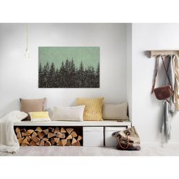 A.S. Création A.S. CRÉATION Leinwandbild »black forest« Kunst Wald 1 Stk. tlg. Wald Bild Keilrahmen Leinwand-Bild Wohnzimmer modern Wandbild Kinder Farbe...
