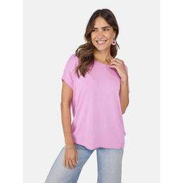 LIEBLINGSST&Uuml;CK LIEBLINGSST&Uuml;CK T-Shirt &raquo;KaristaL&laquo; 320-blush 36 36 Locker fallendes T-Shirt in klassischem Wei&szlig; mit kurzem &Auml;rmel