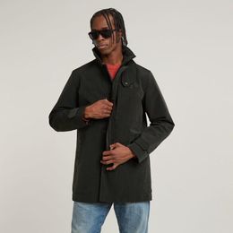 G-Star Raw G-STAR Outdoorjacke &raquo;Garber Trench&laquo; mit verdeckten Kn&ouml;pfen dk black/gs grey M M H&uuml;ftlange Trench-Jacke von G-STAR