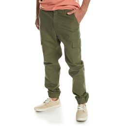 Quiksilver Cargohose »MW Cuffed« Four Leaf Clover 34L 34L Stoff: Baumwoll-Elasthan-Mischgewebe [230 g/m2]