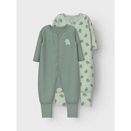 name it Schlafanzug »NBMNIGHTSUIT 2P ZIP FF SEA ELEPHANT NOOS« Packung, 2 Stk. tlg., mit tollen Elefanten-Motiven Sea Foam 74 74 Schlafanzug von...