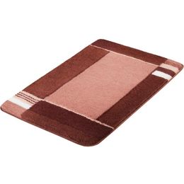 Kleine Wolke Badematte &raquo;Padova&laquo; H&ouml;he 20 mm rutschhemmend beschichtet fu&szlig;bodenheizungsgeeignet Badteppich, modernes Design, mit Bord&uuml;re, Kundenliebling rosa 