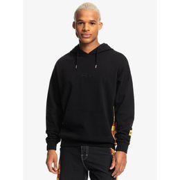 Quiksilver Kapuzensweatshirt &raquo;x Stranger Things Surfer Boy&laquo; schwarz M M Stoff: Reiner Baumwollstoff