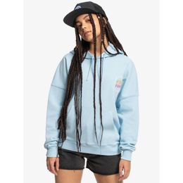 Quiksilver Kapuzensweatshirt »x Stranger Things Lenora« Airy Blue XL XL Stoff: reiner Baumwollstoff