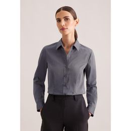 Seidensticker Hemdbluse 1/1 Kragen Uni grau XL(42) XL(42) Passform: Slim