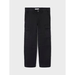 name it Cargohose »NKMRYAN ST TWI CARGO PANT 5720-OT NOOS« Black 140 - N-Gr N-Gr 140 Coole Cargohose von name it für Jungen