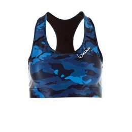 WINSHAPE Sport-Bustier »SB101-Military« Military-Print camo blue M M Sport-BH in angesagtem Military-Print Look