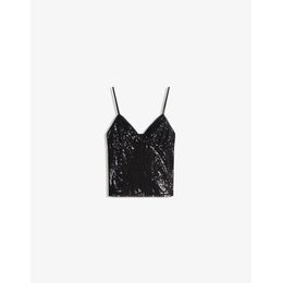 Bershka Top Damen Gr&ouml;&szlig;e S schwarz