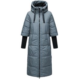 Navahoo Outdoormantel 'Ciao Miau XIV' Damen Größe M blau / schwarz Wintermantel