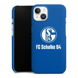 DeinDesign iPhone 14 Handy Premium Case Smartphone Handyh&uuml;lle Schutzh&uuml;lle matt Fc Schalke 04 Official Licensed Product Logo Premium Case
